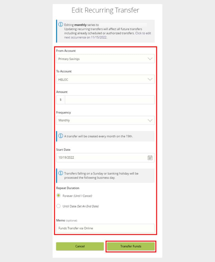 Change My Recurring (AutoPay) Payment Amount | Colorado Credit Union ...